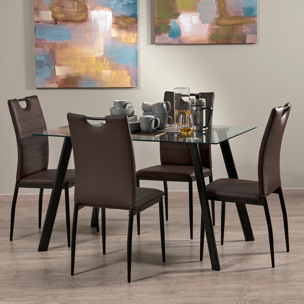 Korina Dining Chair - Brown – Aliss Puerto Rico